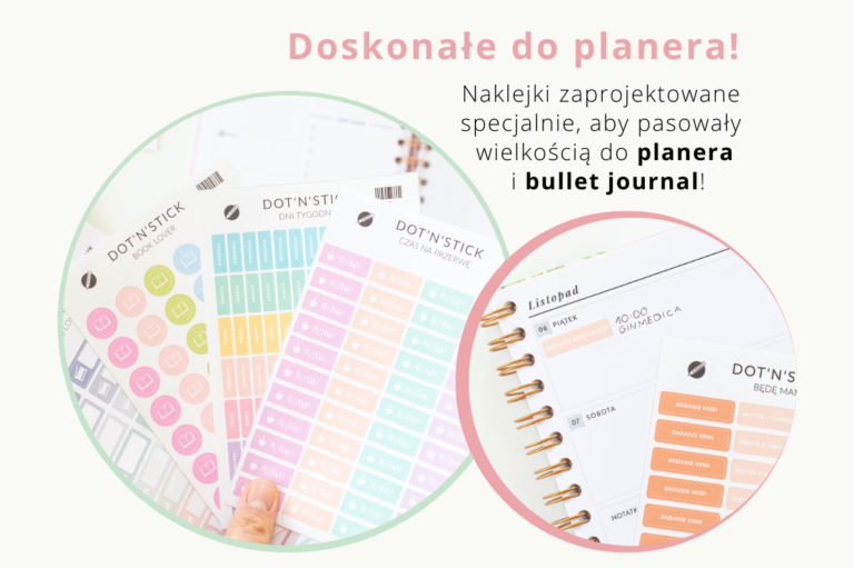 Naklejki „Ogarniam studia” – plan na uczelnię i nie tylko