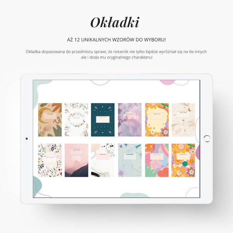 Cyfrowy notatnik na studia | Plik cyfrowy na tablet