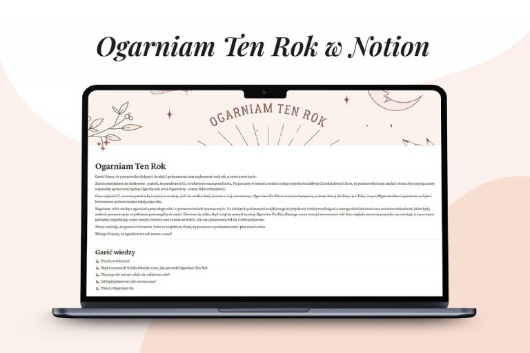 Ogarniam Ten Rok | Notion Life Planner - OgarniamSię