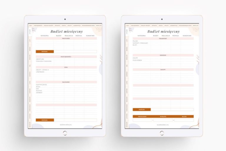 Planer Budżetowy na iPada - OgarniamSię